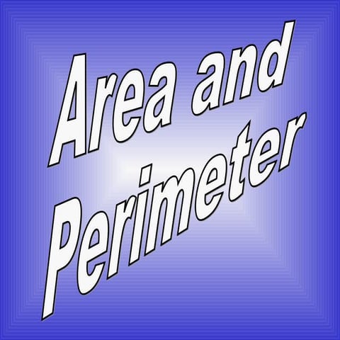 Area and Perimeter PowerPoint For Junior High School.ppt