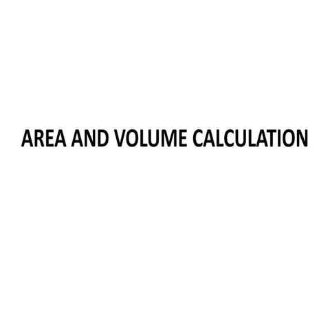 Area and Volume.pptx | Physics | Science