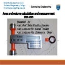 Area and volume calculation and measurement | PDF
