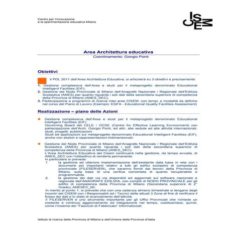Progetti Cisem 2011 | PDF | Education