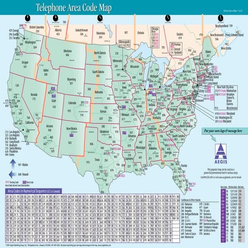 Area Code Map | PDF