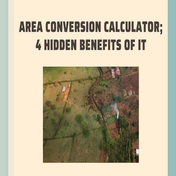 4 Benefits of It Area Conversion Calculator | PDF