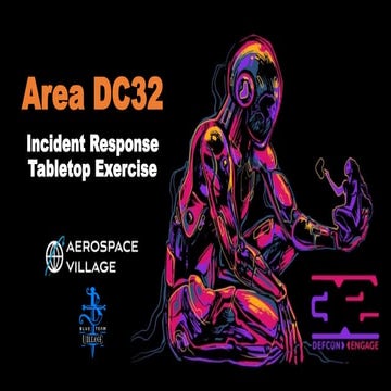 Area DC32 Tabletop Deck for BLue Team Village at DEF CON | PPTX