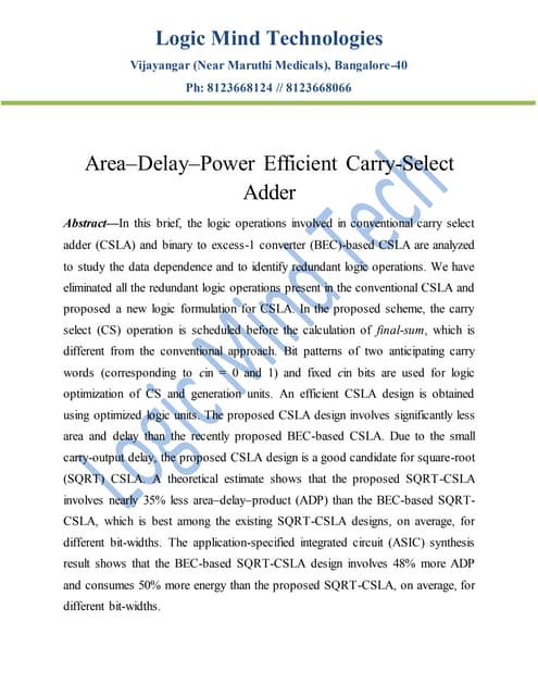 Low cost high-performance vlsi architecture for montgomery modular multiplication | DOCX ...