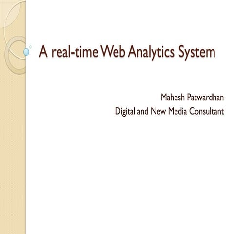 A Real Time Web Analytics System | PDF