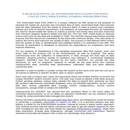 rbi automated data flow | PDF