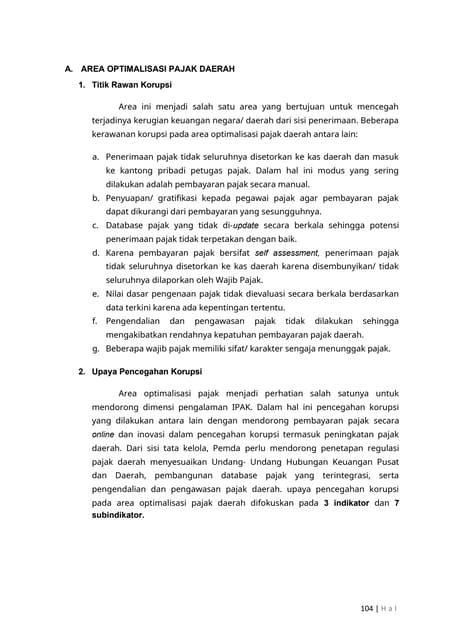 Optimalisasi dan efektifitas PAD (Pendapatan Asli Daerah) | PPT
