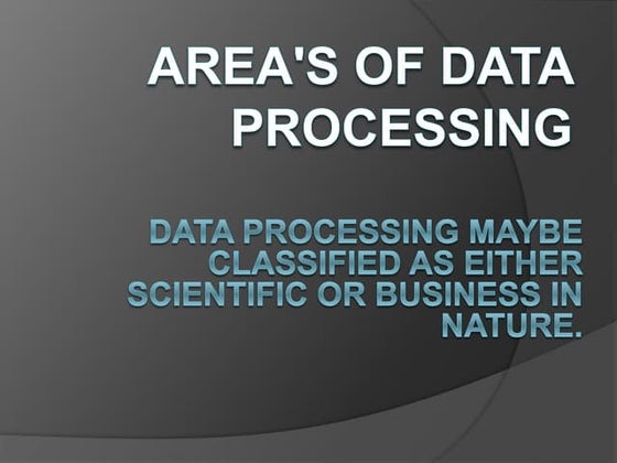 Lesson 2 Data processing | PPT