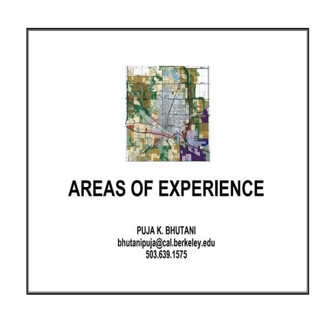 Areas Of Experience | PPT