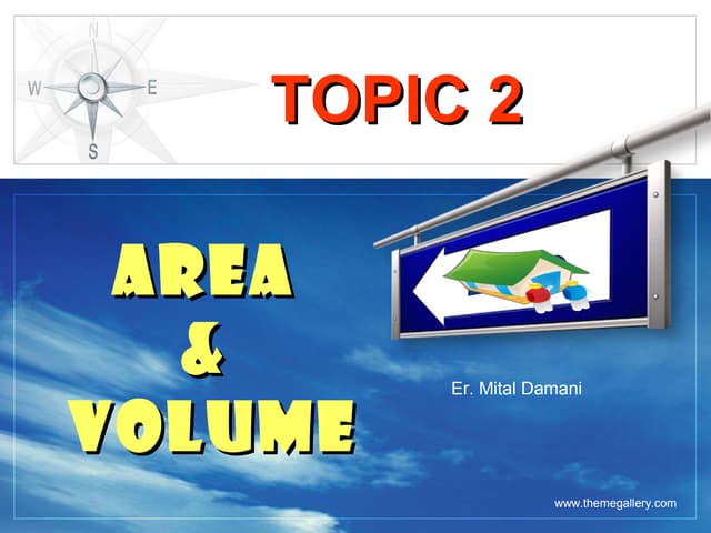 Area and volume_Surveying, Civil Engineering | PDF