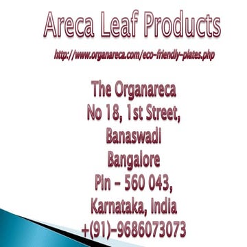 Areca products | PDF | Style & Fashion