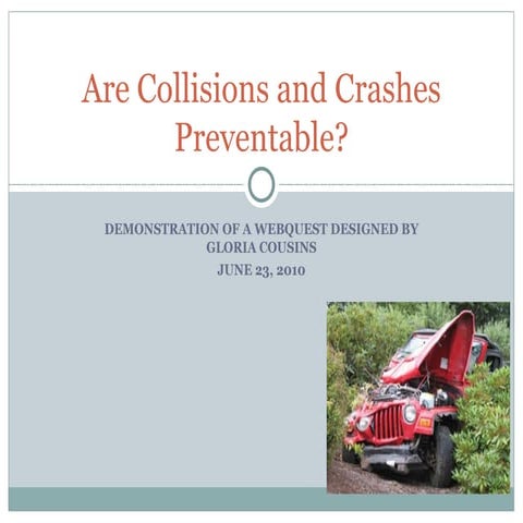 Are Collisions And Crashes Preventable | PPT | Educational Assessment ...