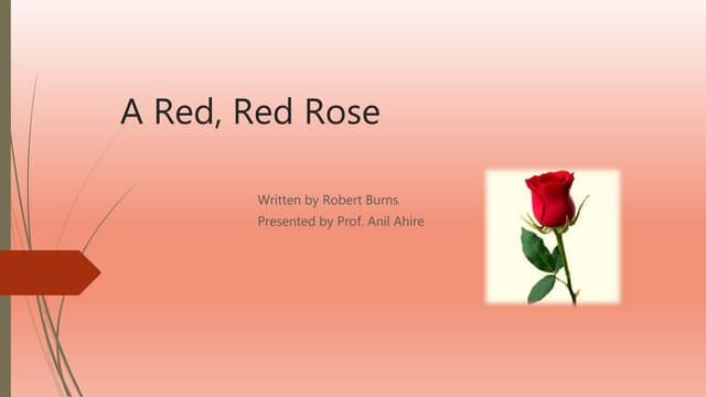 4.3. A Red, Red Rose | PPTX