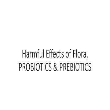Bacterial flora preBiotics association.pptc