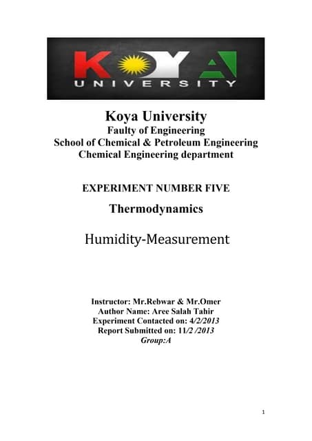 Humidity and temperature | PPT