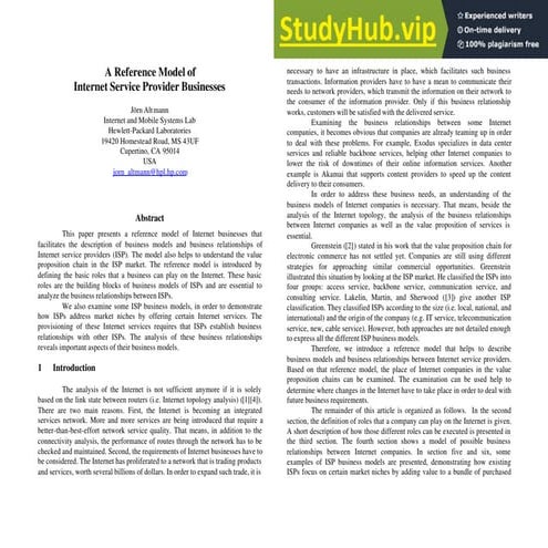 A Reference Model For I | PDF