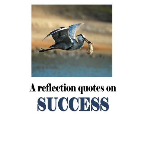 A reflection quotes on success | PPT