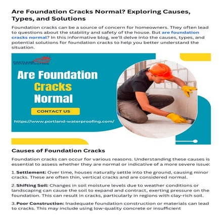 Are Foundation Cracks Normal? Understanding the Causes and Implications | PPT