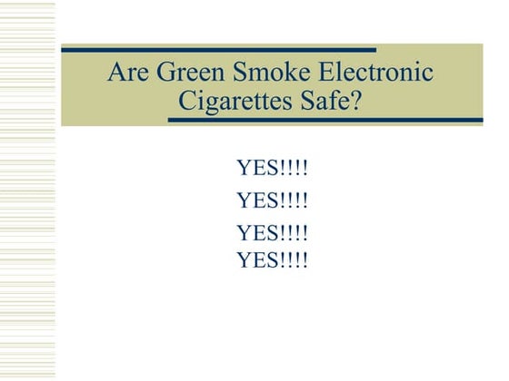 Benefits of e cigarettes | PDF