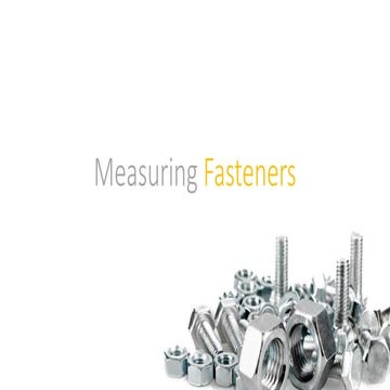 Measuring Fasteners | PPTX