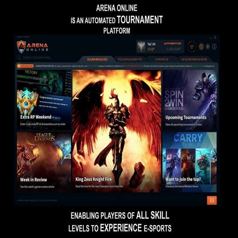 Arena Online Presentation Deck | PPTX
