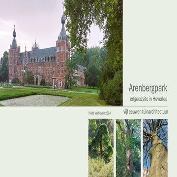Arenbergpark in Heverlee. Vijf eeuwen tuinarchitectuur! | PDF