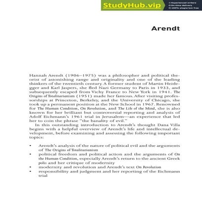 Arendt | PDF | Publishing Industry | Industries
