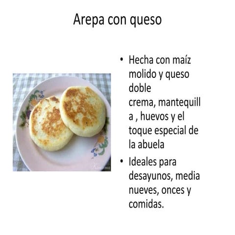 Arepa con queso | PPTX