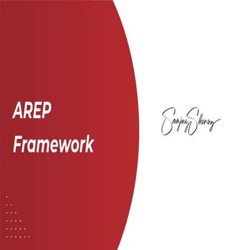 AREP Framework - Sanjay Shenoy | PPTX