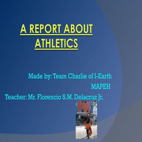 A report about athletics 1 | PPT