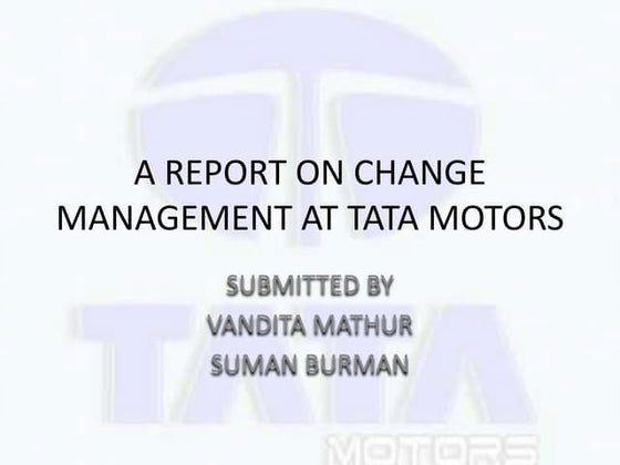 Study on organizational structure and leadership style of tata motors | PDF