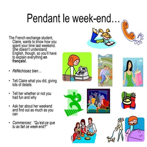 Pendant le weekend | PPT