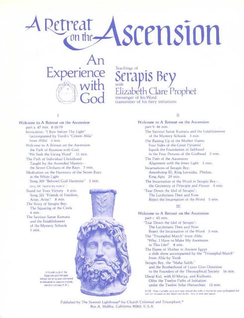 The Summit Lighthouse: Aesop teller of fabulous tales liner notes 2 ...