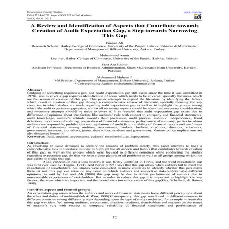 Audit Expectation Gap | PDF