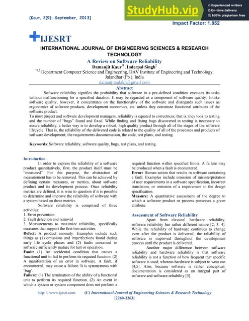 Software Reliability Growth Model Pptx Computer Software And Applications Computing