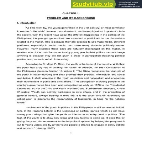 A REVIEW ON THE POLITICAL AWARENESS OF SENIOR HIGH SCHOOL STUDENTS OF ...