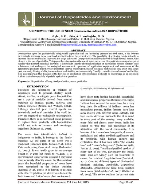 USE AND IMPACT OF INSECTICIDES IN MEALYBUG CONTROL | PDF