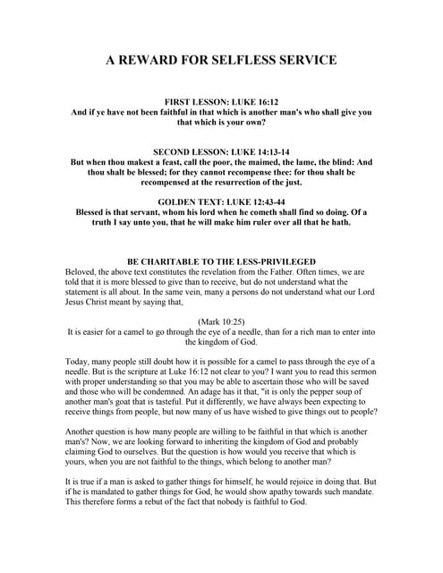 Serving God By Serving Others | PPT