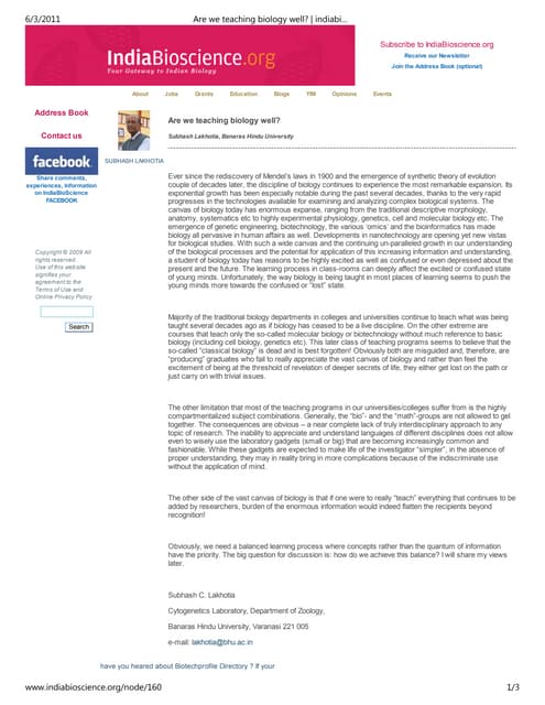 List of 23 Best Biology Help Websites for Students | PDF