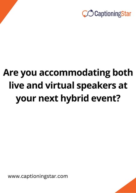 How to organize hybrid virtual events | PDF