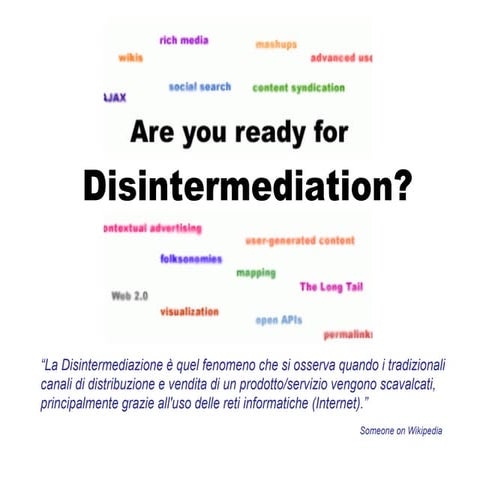 Are You Ready For Disintermediation | PPT