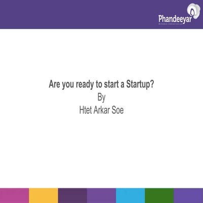 Are you ready to start a startup | PPTX