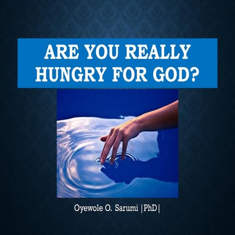 Are you really hungry for God | PDF | Christianity | Religion ...