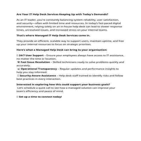 Helpdesk Management System Features and Benefits | PPTX