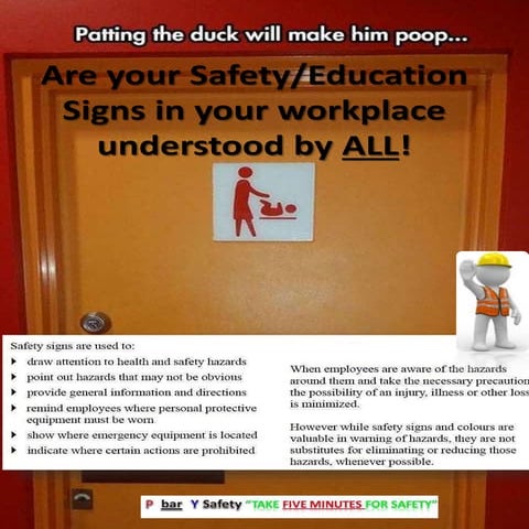 Are your safety signs at work understood by all | PPTX