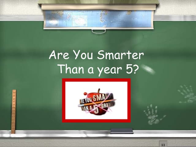 Smarter than a 5th grader template | PPT