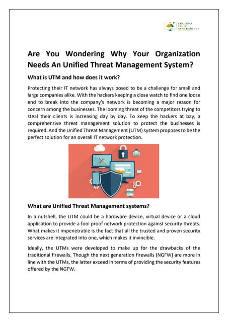 Unified Threat Management | PDF | Internet | Computing