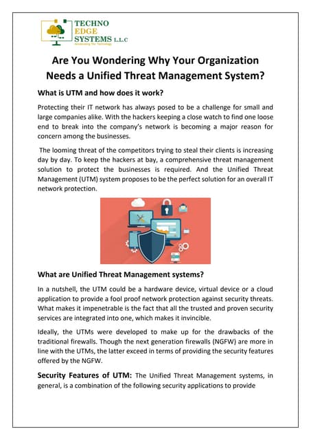 How Does The UTM Integrate Security Functions.pptx