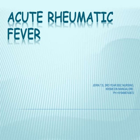 acute rheumatic fever | PPT