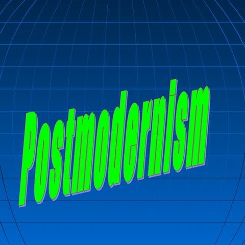 Postmodernism | PPTX